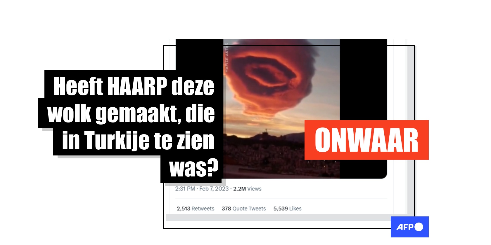 De wolk die drie weken voor de aardbeving in Turkije verscheen, is een ...
